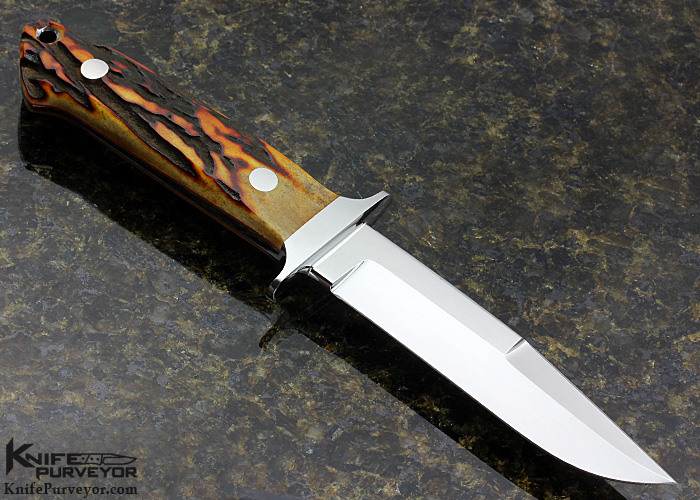 Rick Genovese Custom Knife Stag Chute Knife - Knife Purveyor