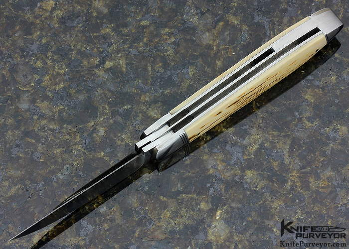 Bill Ruple Custom Knife 2 Blade Mammoth Tear Drop Jack Slip Joint ...