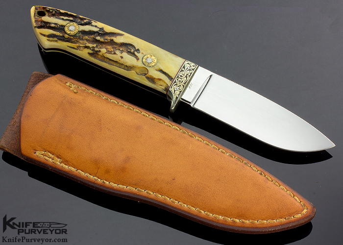 Bob Loveless Custom Knife 1976 Knifemaker's Guild Show Stag Engraved by ...