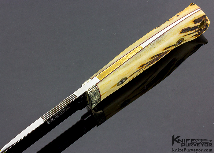 Bob Loveless Custom Knife 1976 Knifemaker's Guild Show Stag Engraved by ...