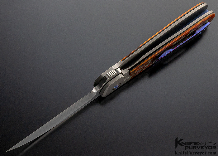 Enrique Pena Custom Knife Jigged Bone "Wicked" Swayback Flipper ...