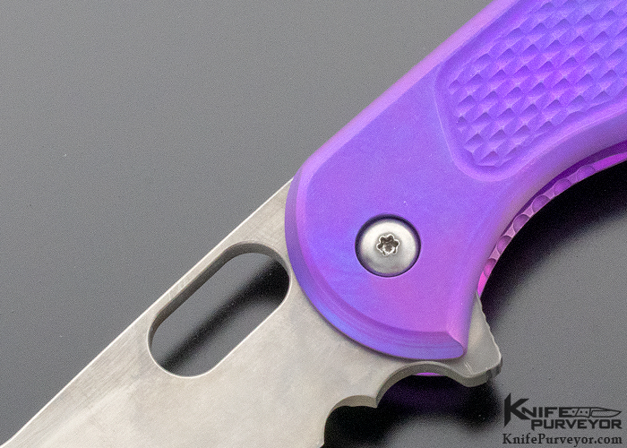 Collaboration Horton McGuiness Custom Knife "Shawty" Titanium Frame ...