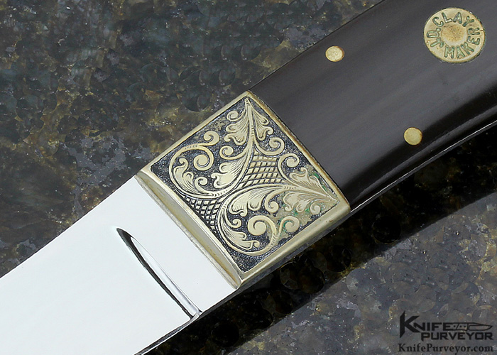 J.D. Clay Cape Water Buffalo Horn Custom Knife Water Buffalo Skinner ...