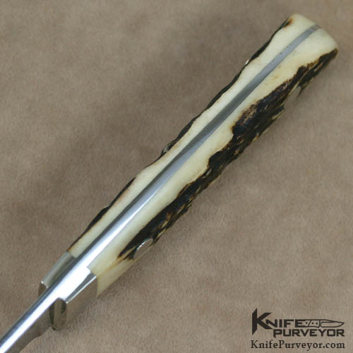 S.R. Johnson Custom Knife 1988 Knife Collectors Club Stag Knife - Knife ...