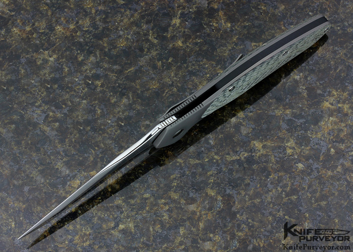 Ken Onion Custom Knife Speed Safe "Dead Sexy" Silver Carbon Fiber with ...