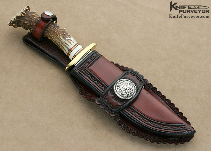 Kevin Cross Custom Knife Craig Barr San Mai & Stag Clip Point Bowie ...