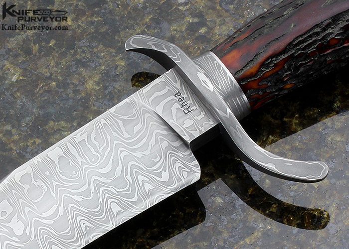 Master Smith Lin Rhea Custom Knife Sambar Stag & Sole Authorship ...