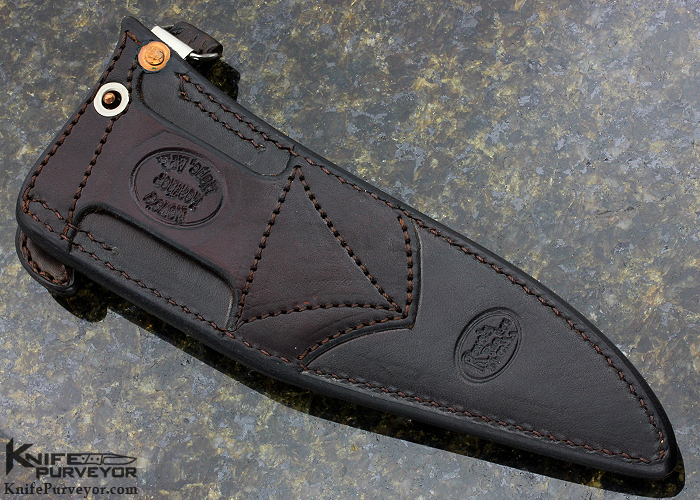 Master Smith Lin Rhea Custom Knife Sambar Stag & Sole Authorship ...