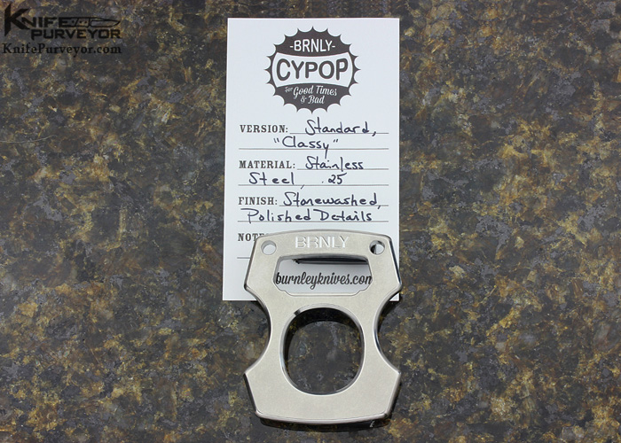 Lucas Burnley Custom Knife Standard "Classy" Stonewashed Stainless ...