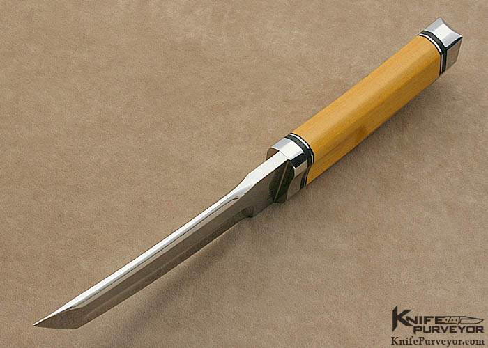 Bill Luckett Custom Knife Bob Burdette Scrimshawed Westinghouse Micarta ...