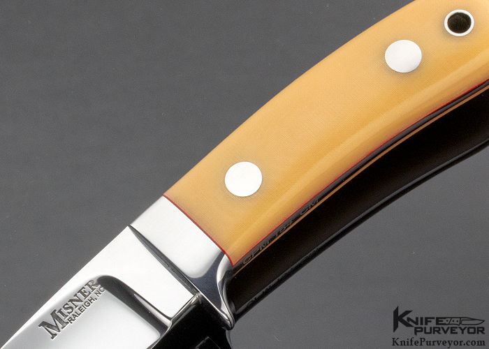 Elton Misner Custom Knife Bone Linen Micarta "Bob Loveless Design ...