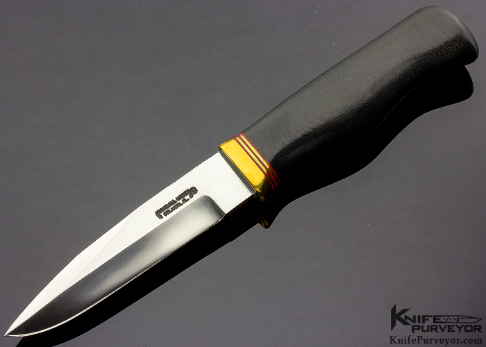 Randall Made Custom Knife Gambler with Brass Guard and Black Micarta ...