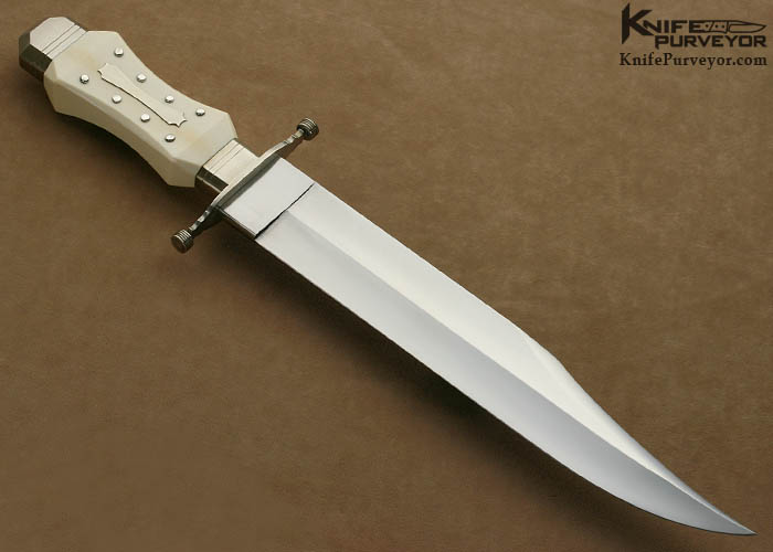 Steven Rapp Custom Knives Pre-ban Elephant Ivory Philadelphia Bowie ...