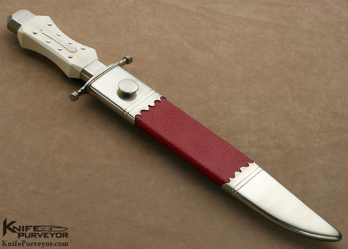 Steven Rapp Custom Knives Pre-ban Elephant Ivory Philadelphia Bowie ...