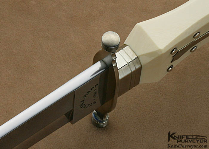 Steven Rapp Custom Knives Pre-ban Elephant Ivory Philadelphia Bowie ...