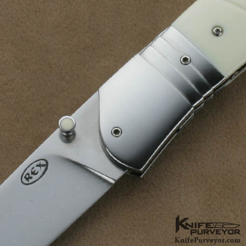 Rex Robinson Custom Knives Carved Linerlock - Knife Purveyor