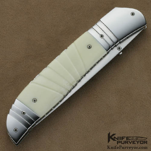 Rex Robinson Custom Knives Carved Linerlock - Knife Purveyor