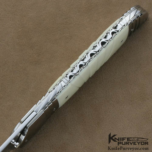 Rex Robinson Custom Knives Carved Linerlock - Knife Purveyor