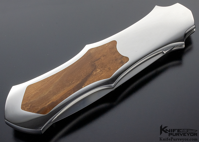 Rick Genovese Custom Knife Mammoth Bone Interframe Automatic Lock Back ...