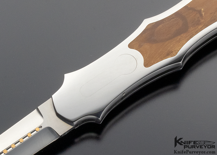 Rick Genovese Custom Knife Mammoth Bone Interframe Automatic Lock Back ...