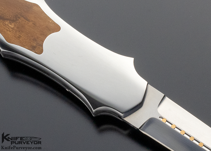 Rick Genovese Custom Knife Mammoth Bone Interframe Automatic Lock Back ...