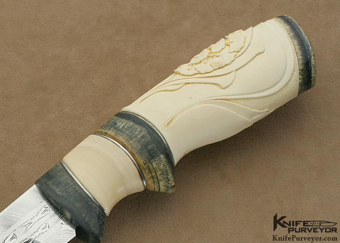 Roger Bergh Custom Knife Isaak Bergh Carved Mammoth Ivory & Sole ...