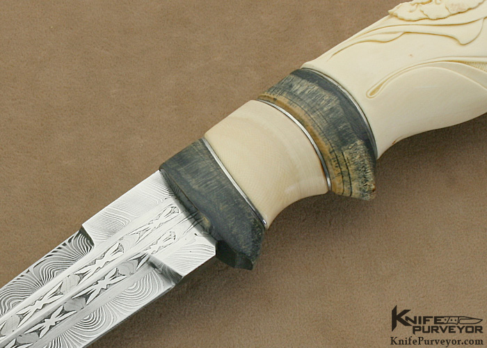 Roger Bergh Custom Knife Isaak Bergh Carved Mammoth Ivory & Sole ...