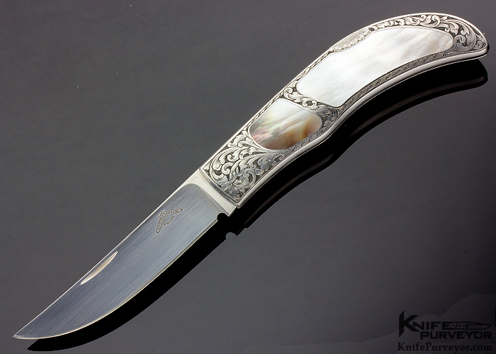 Warren Osborne Custom Knife Engraved by Ron Smith #006 1988 Brown and ...