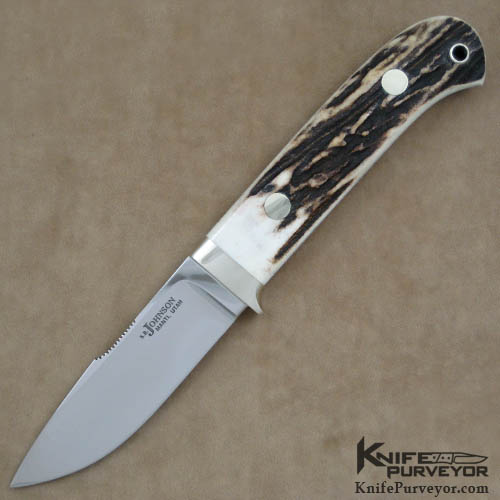 S.R.Johnson Custom KnifeSambar Stag Long Hunter - Knife Purveyor