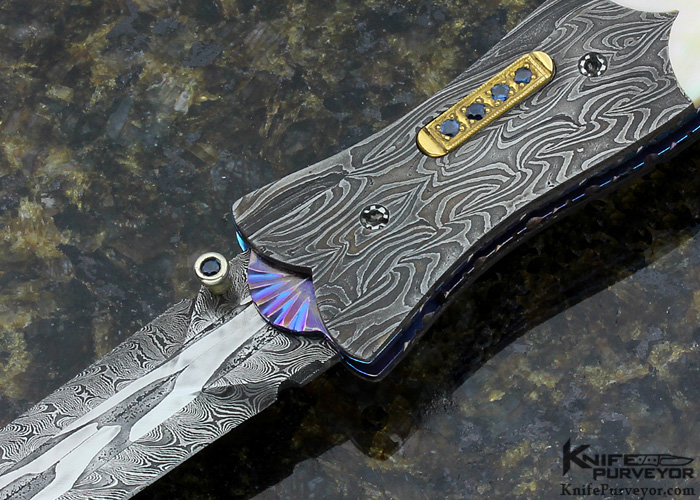 Shaun Hansen Custom Knife Carved Gold Lip Pearl & Sole Authorship Multi ...