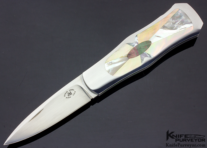 Steve Hoel Custom Knife 2013 AKI Sunburst Pattern Black Lip Tahitian ...
