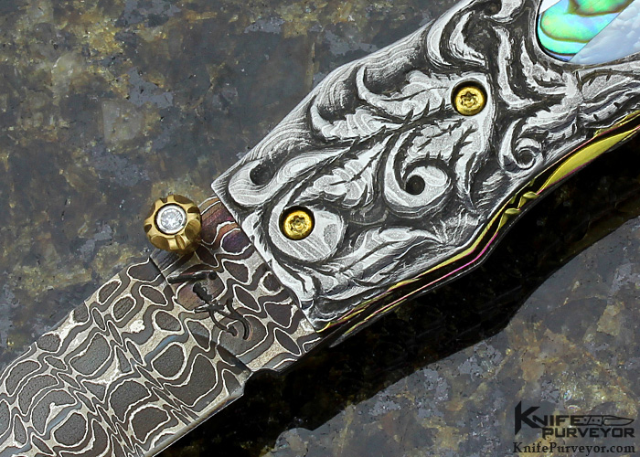 Suchat Jangtanong Custom Knife Chad Nichols Damascus,Mother of Pearl ...