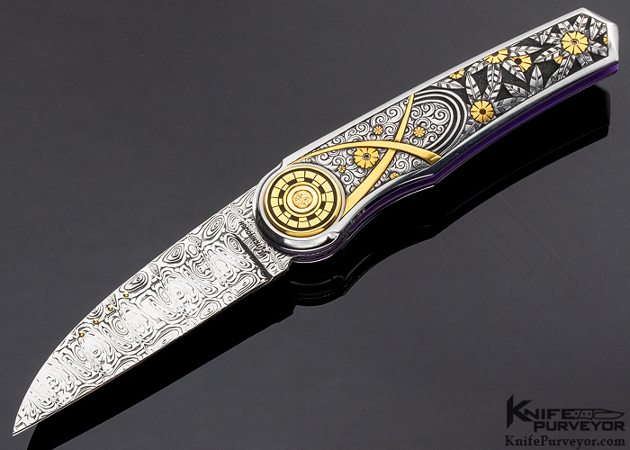 Howard Hitchmough Custom Knife Tim George Engraved - Knife Purveyor