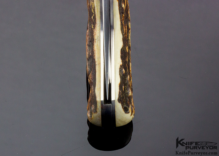 Tim George Engraved Steve Hoel Custom Knife Clip Point Midlock with ...