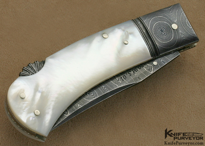 Tim Hancock Custom Knife Master Smith Mother of Pearl Shell & Sole ...