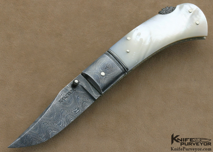 Tim Hancock Custom Knife Master Smith Mother of Pearl Shell & Sole ...