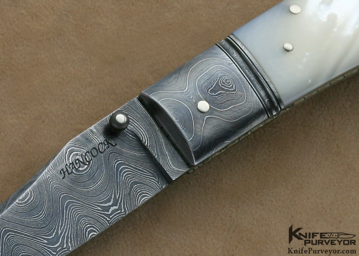 Tim Hancock Custom Knife Master Smith Mother of Pearl Shell & Sole ...