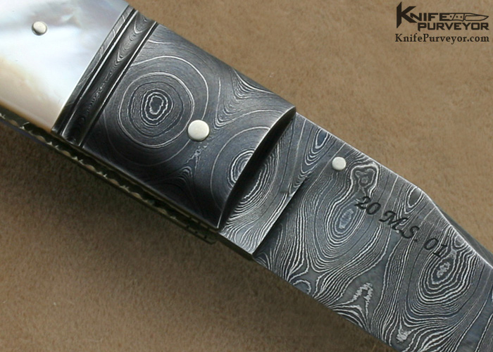 Tim Hancock Custom Knife Master Smith Mother of Pearl Shell & Sole ...