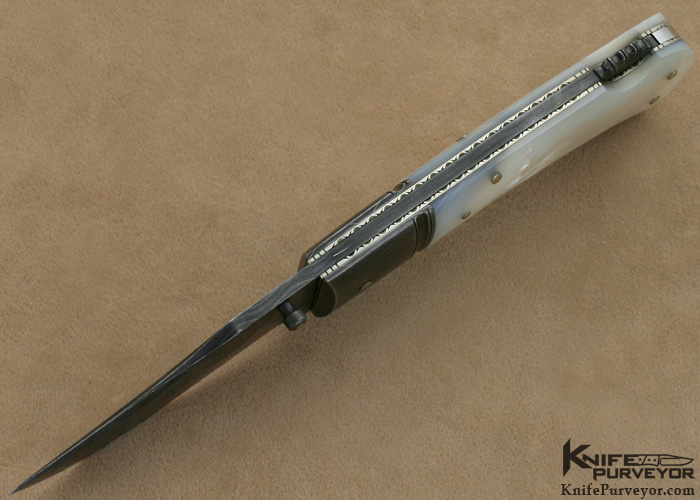 Tim Hancock Custom Knife Master Smith Mother of Pearl Shell & Sole ...