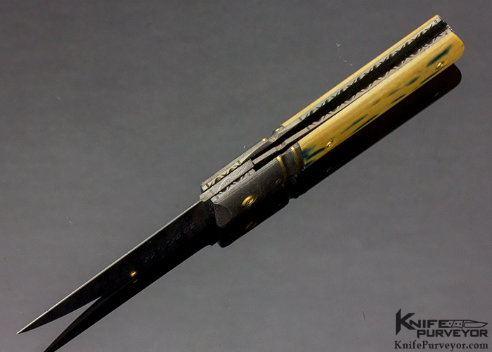 Tim Hancock Custom Knife Mini Warncliff Linerlock with 24Kt Gold and ...