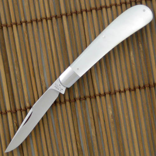 Tony Bose Custom Knife: Mother of Pearl Gents Knife - Knife Purveyor